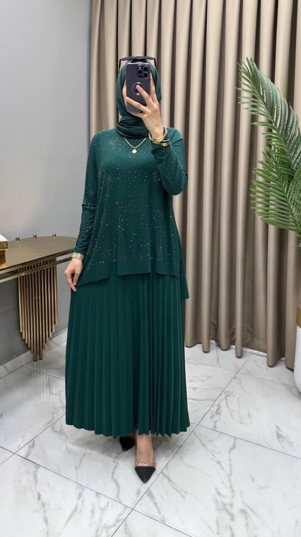 Mayda Etekli Takım Zümrüt En Uygun Fiyatlarla