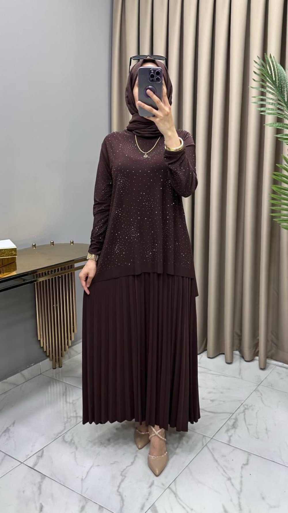 Mayda Etekli Takım Kahve En Uygun Fiyatlarla